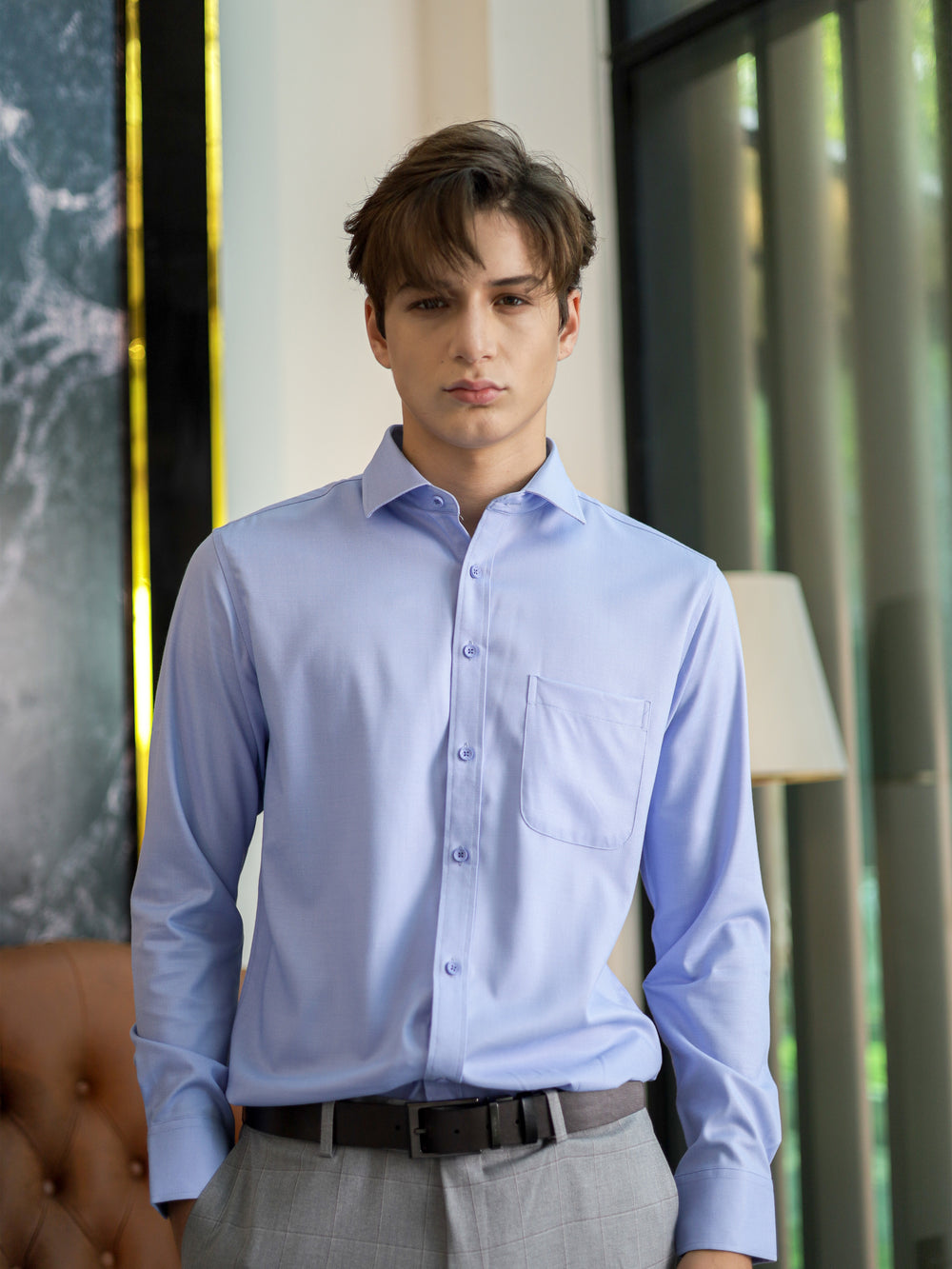 Regular Fit Formal Shirt Light Blue